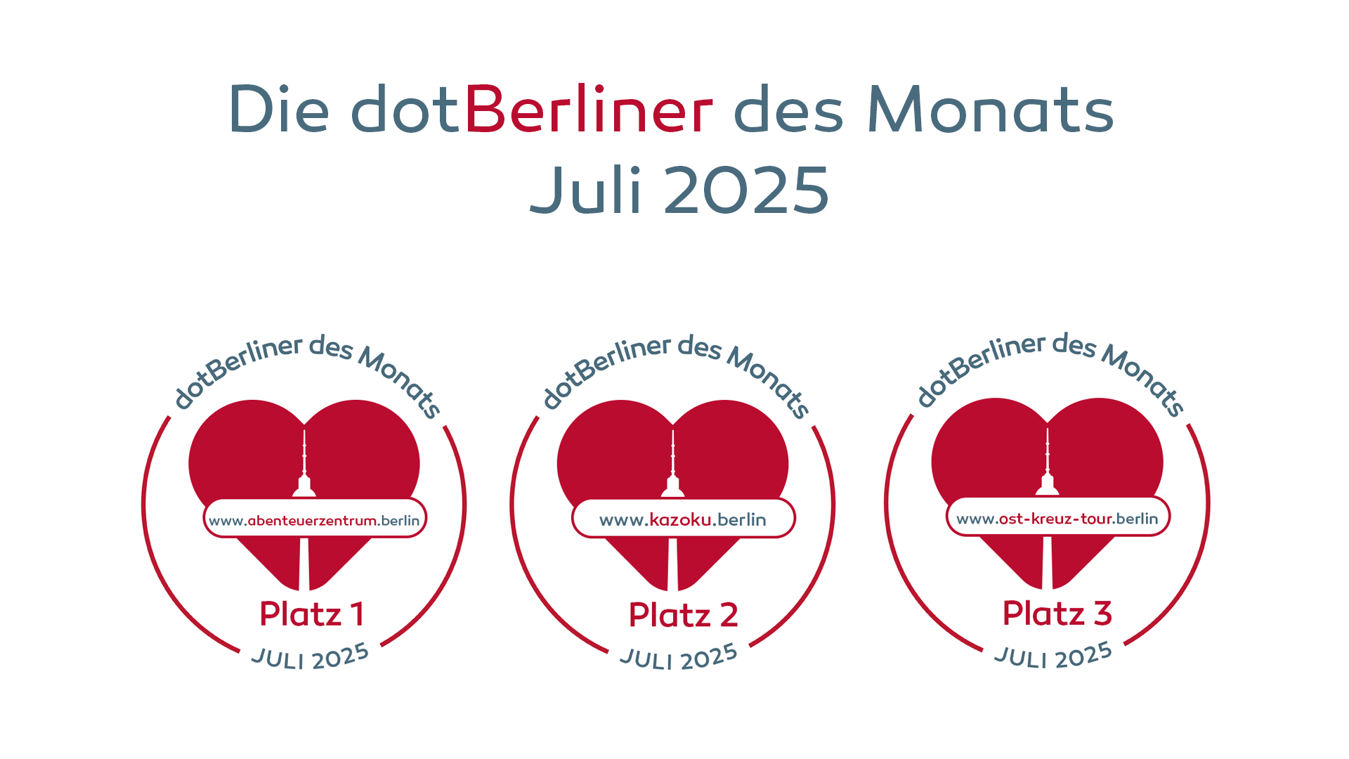 Die dotBerliner des Monats Juli 2025 | dot.berlin